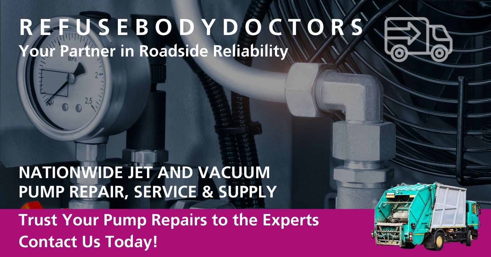 Jet & Vacuum Pump Repair Services UK | Refuse Body Doctors